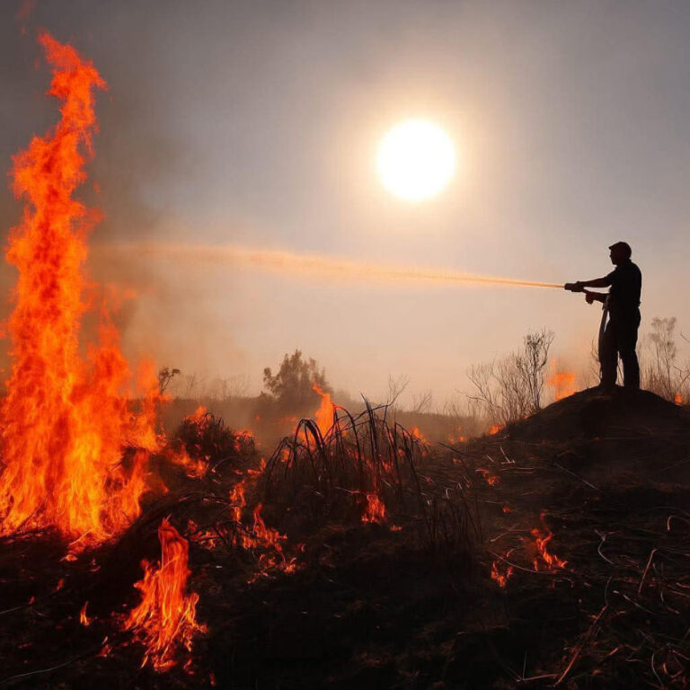 Residents rally as firefighters tackle Holt Heath blaze
